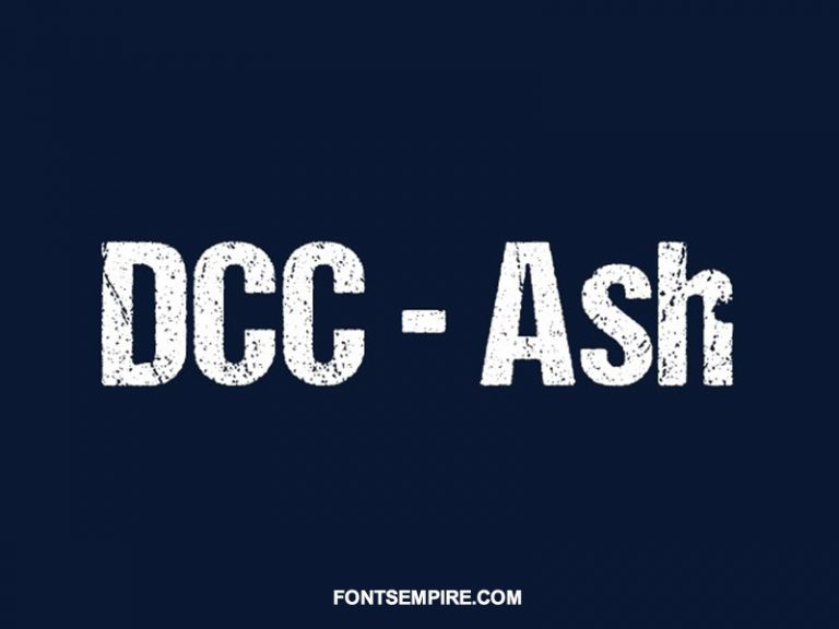 Dcc Ash Font Free Download - Fonts Empire