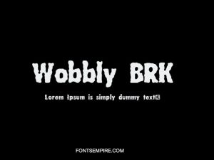 Wobbly Font Free Download - Fonts Empire