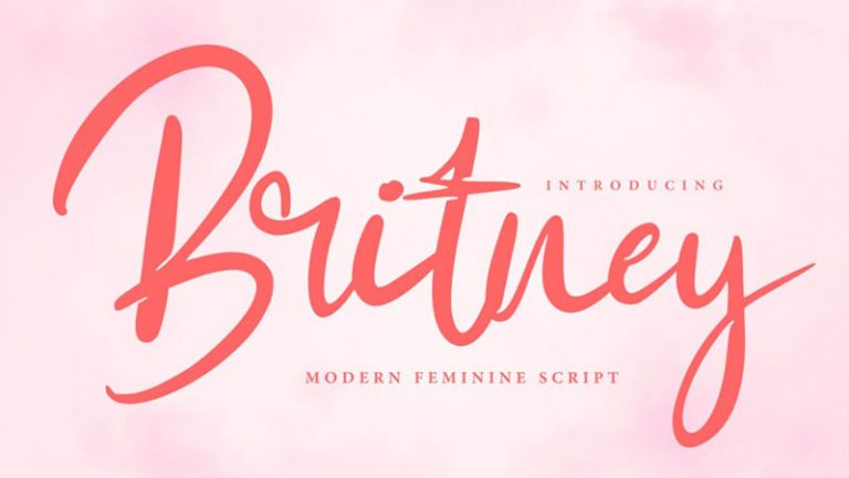 Britney Font Free Download - Fonts Empire