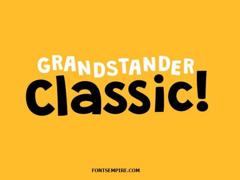Grandstander Font Free Download - Fonts Empire