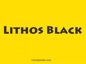Lithos Black Font Free Download - Fonts Empire