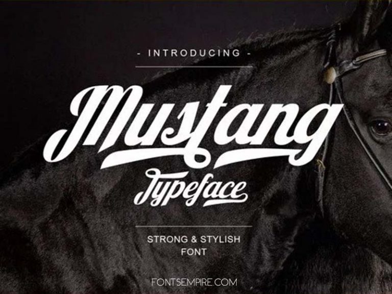 Mustang Script Font Free Download Fonts Empire