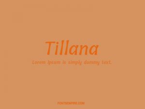 Tillana Font Free Download - Fonts Empire