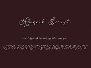 Abigail Script Font Free Download - Fonts Empire