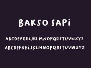 Bakso Sapi Font Free Download - Fonts Empire
