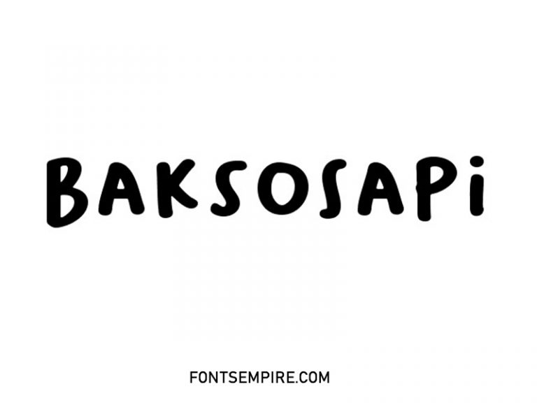 Bakso Sapi Font Free Download - Fonts Empire